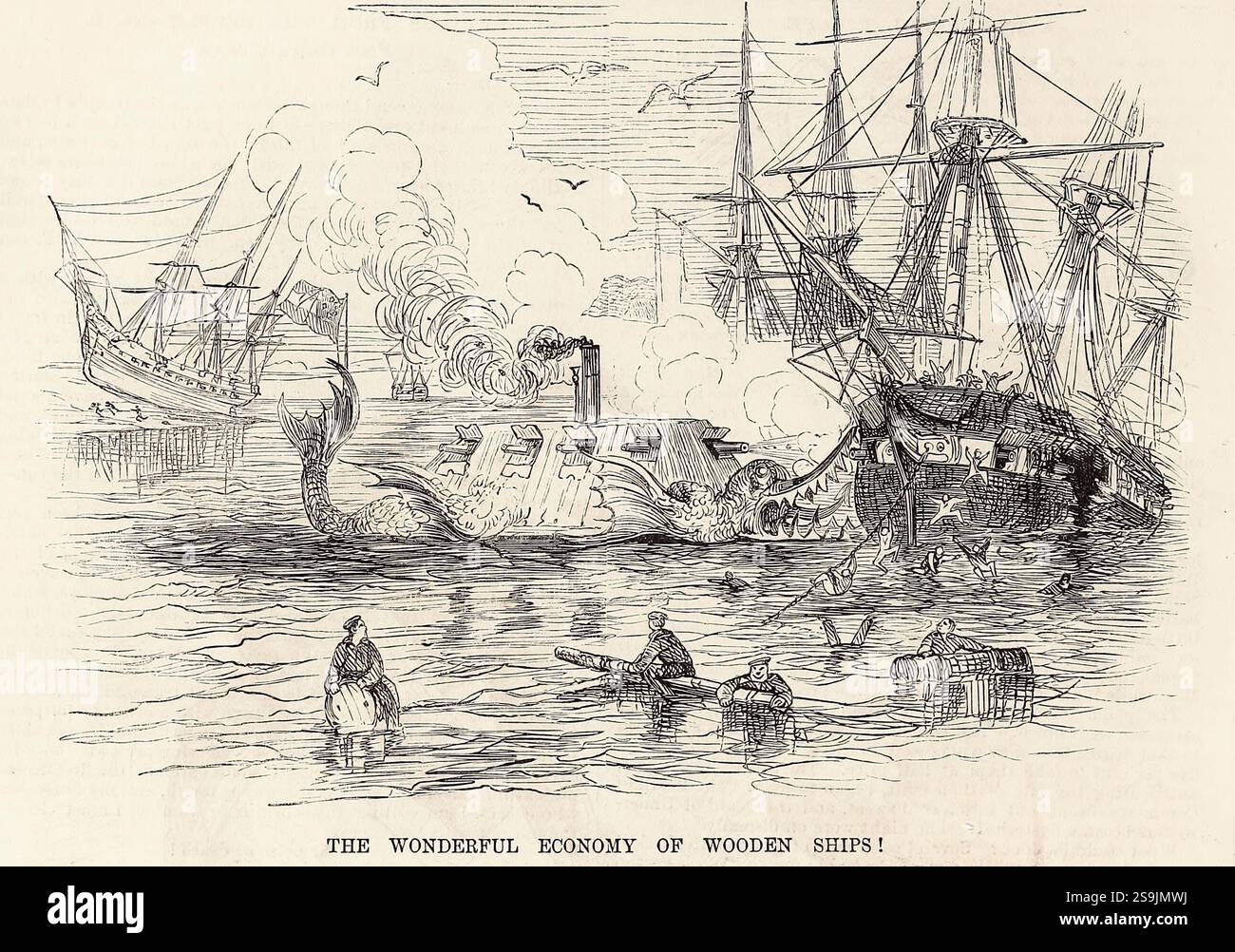 The Wonderful economy of wooden ships. Union ships destroyed by the ...