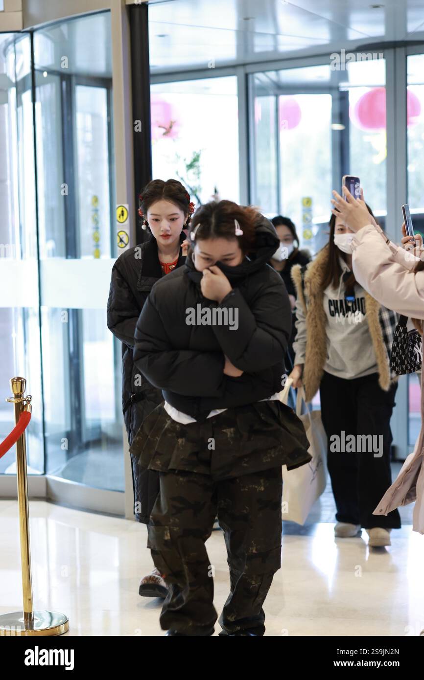 Chinese actress Ren Min appears in Beijing, China, 26 January, 2025 ...