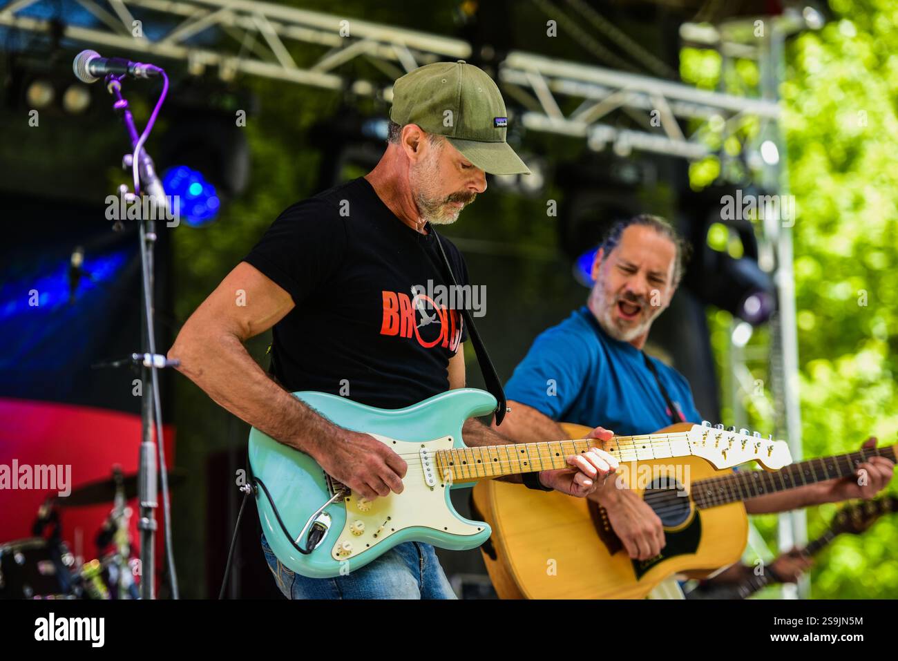 Guitarist Lee Morgan is seen performing with Jarrah band at Share the ...