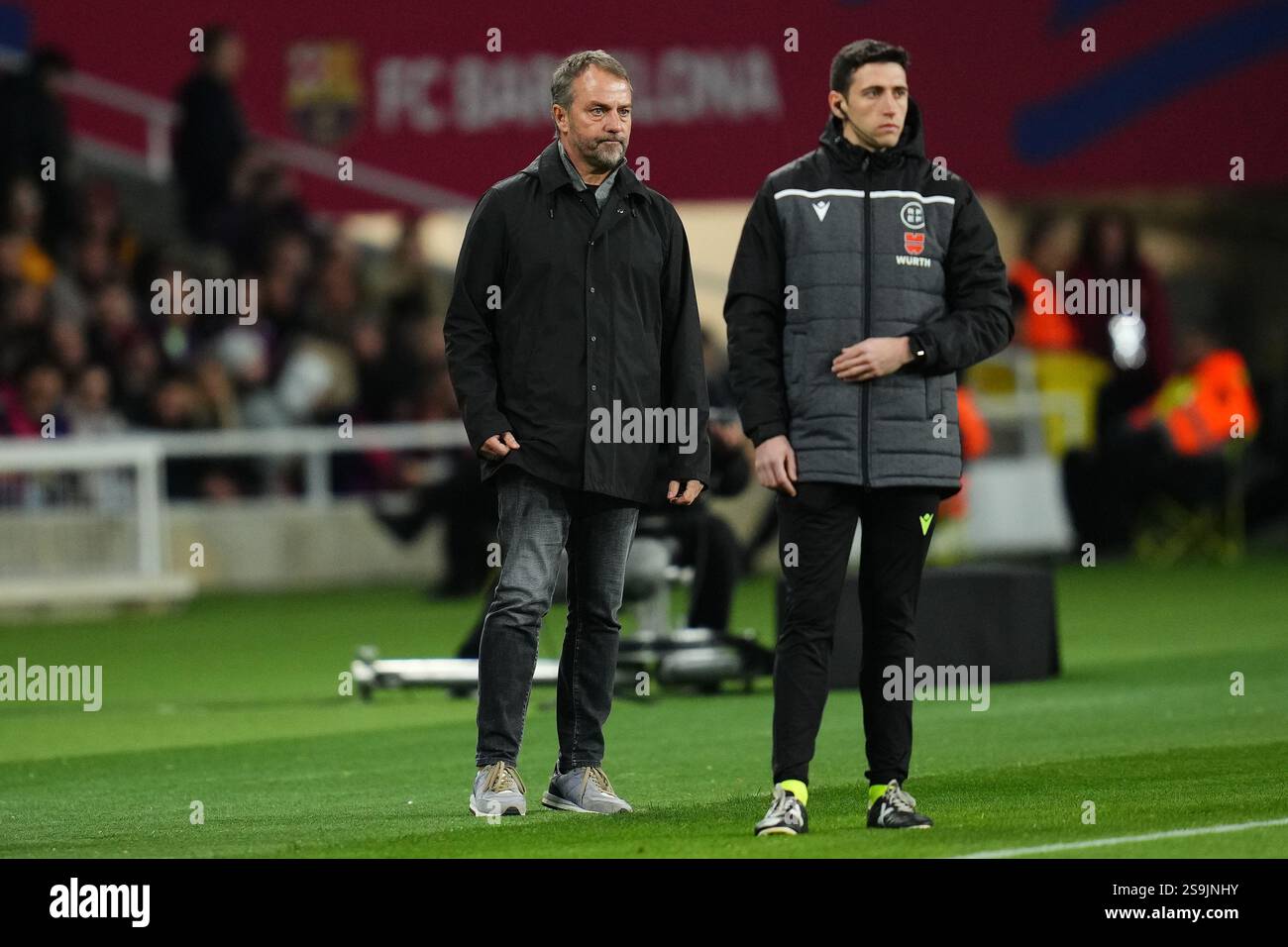 FC Barcelona head coach Hansi Flick during the La Liga EA Sports match ...