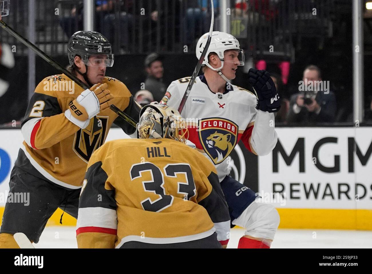 Florida Panthers center Anton Lundell (15) celebrates after scoring ...