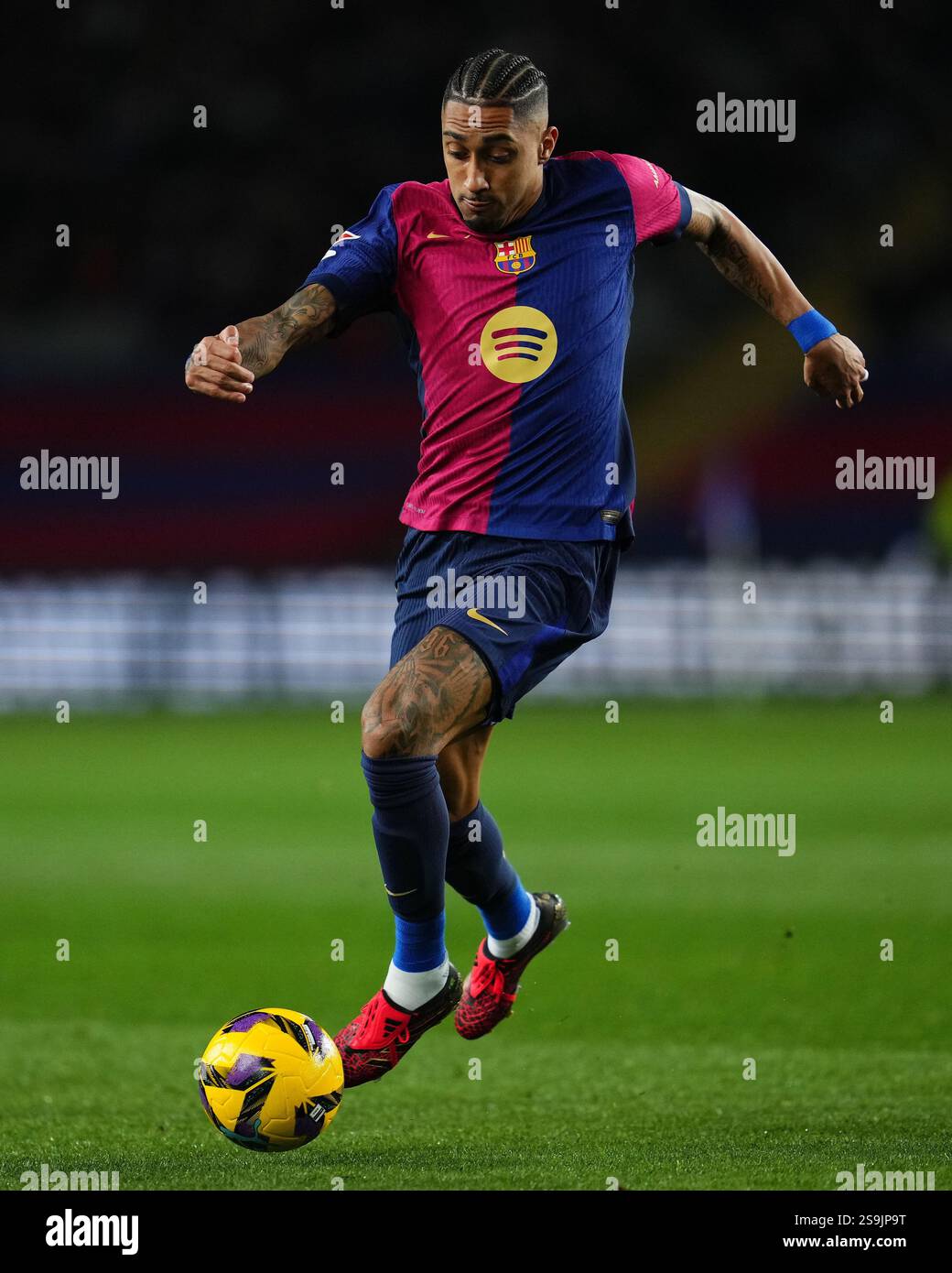 Raphael Dias Belloli Raphinha of FC Barcelona during the La Liga EA ...