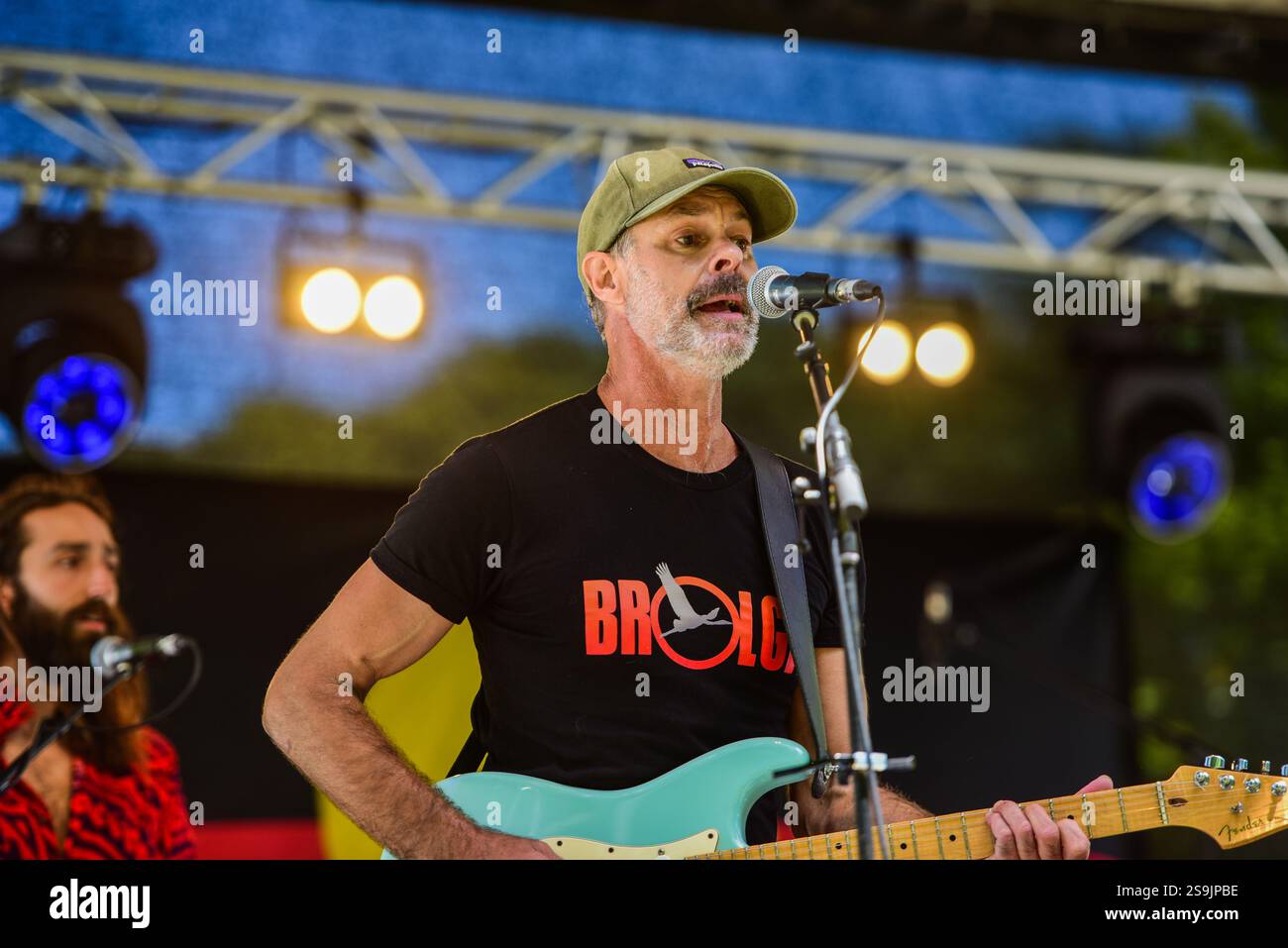 Guitarist Lee Morgan is seen performing with Jarrah band at Share the ...