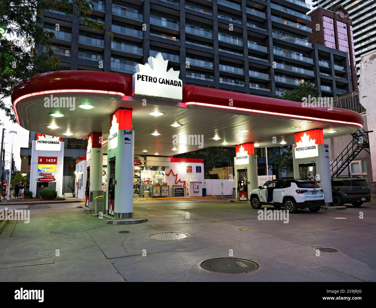 Toronto Canada / A Petro-Canada Service Station in Downtown Toronto ...