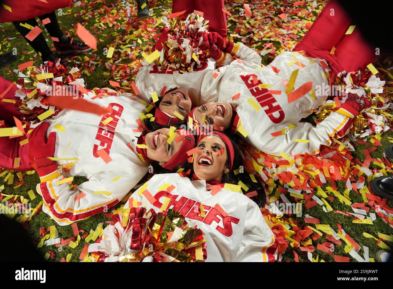 Cheerleaders celebrate the Kansas City Chiefs' victory over the Buffalo ...