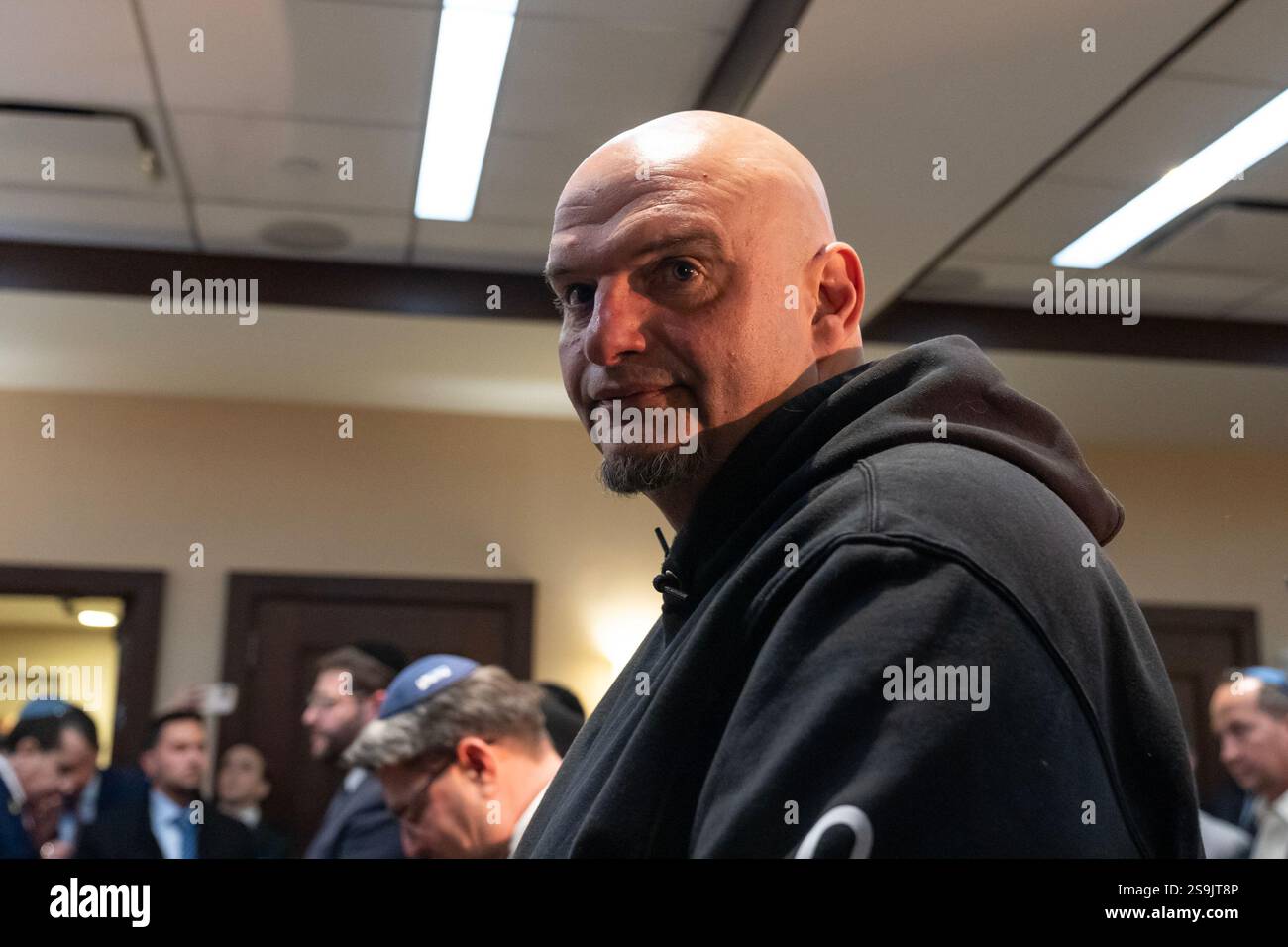 New York, NY, USA. 26th Jan, 2025. U. S. Senator John Fetterman attends ...