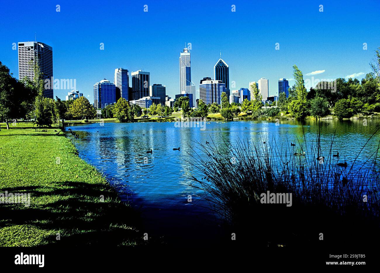 Perth city skyline, Perth, Western Australia Stock Photo - Alamy