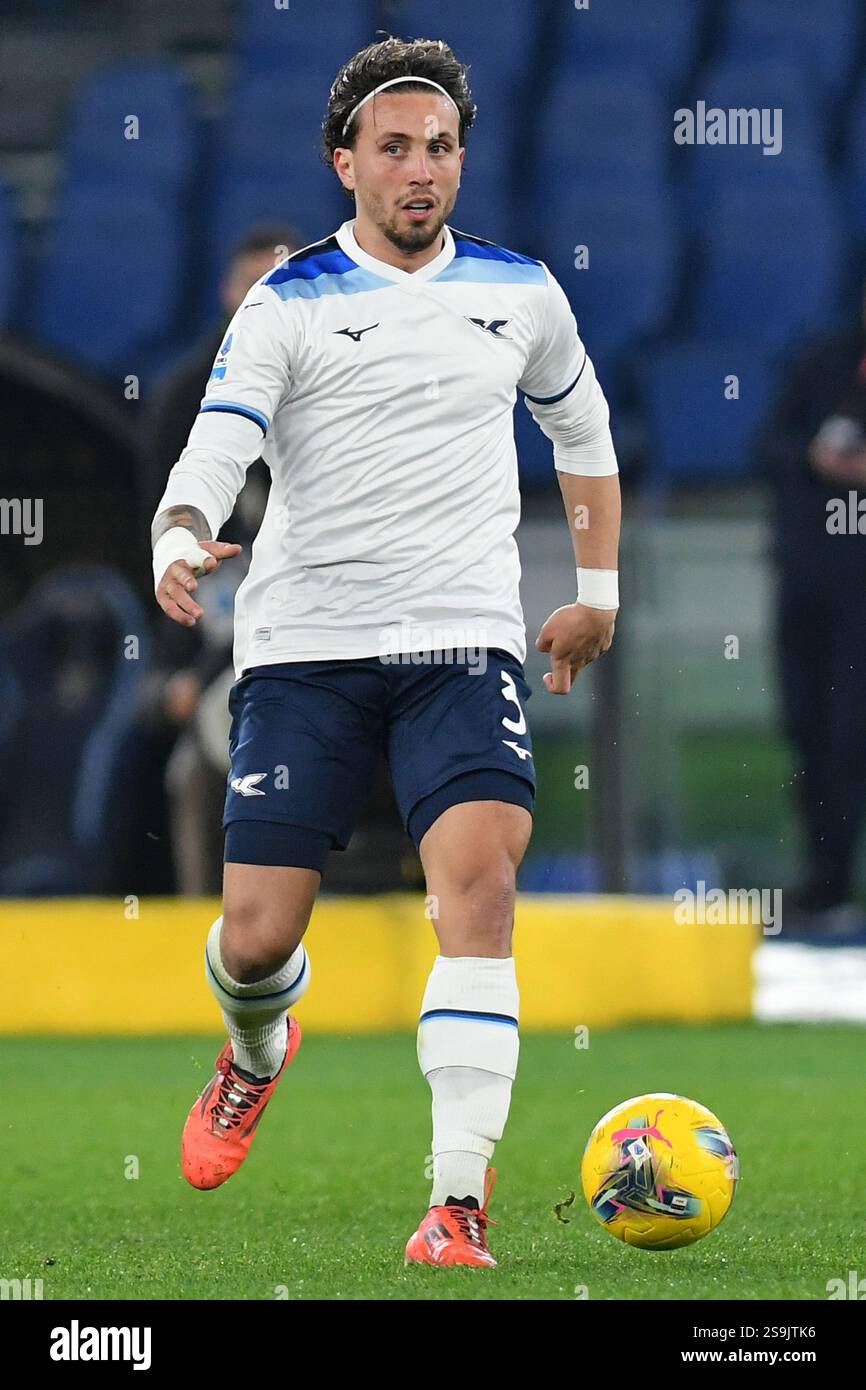 Luca Pellegrini of SS Lazio seen in action during the Serie A match ...