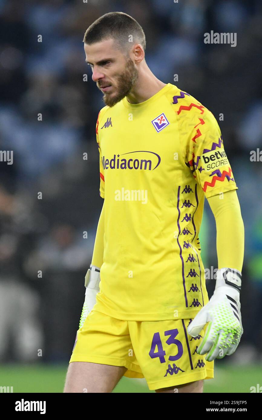 Rome, Italy. 26th Jan, 2025. David De Gea of Fiorentina seen during the ...