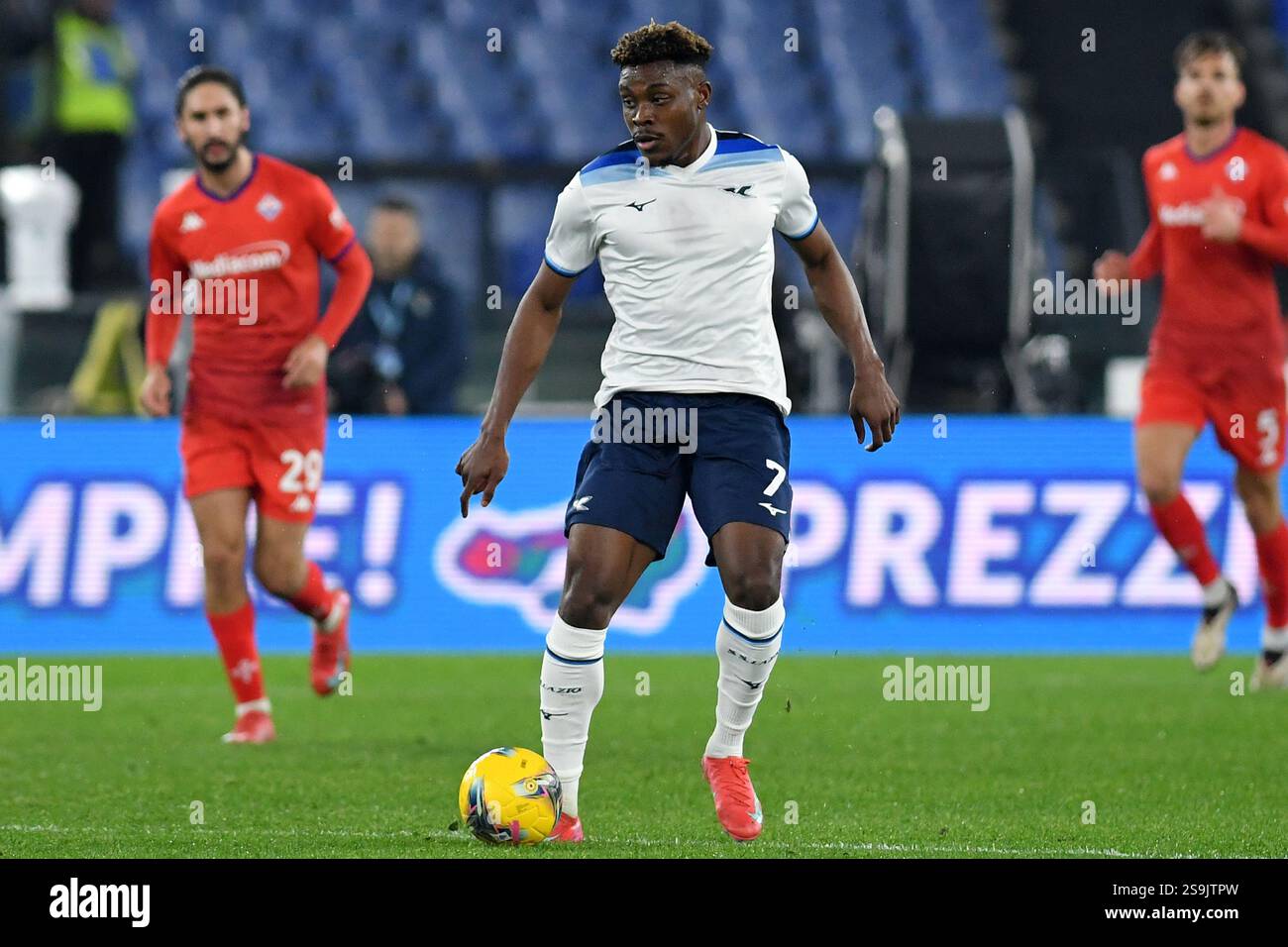 Fisayo Dele Bashiru of SS Lazio seen in action during the Serie A match ...