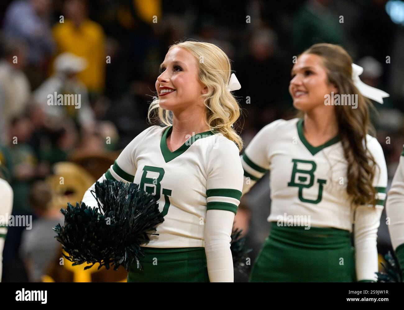 January 22, 2025: Baylor Bears cheerleaders during the 2nd half of the ...
