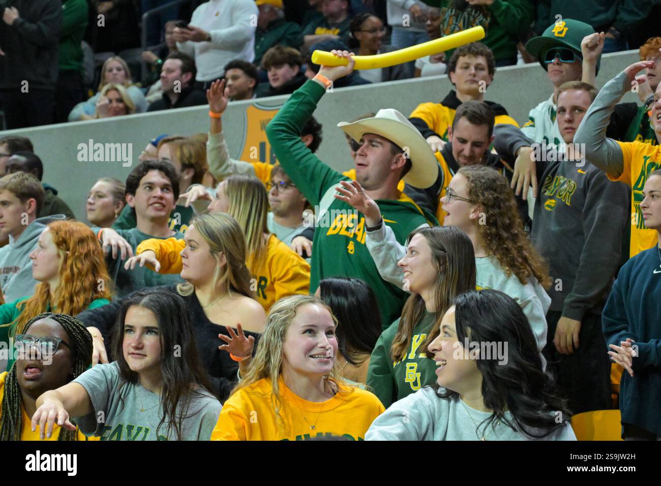 January 22, 2025: Baylor Bears students during the 2nd half of the NCAA ...