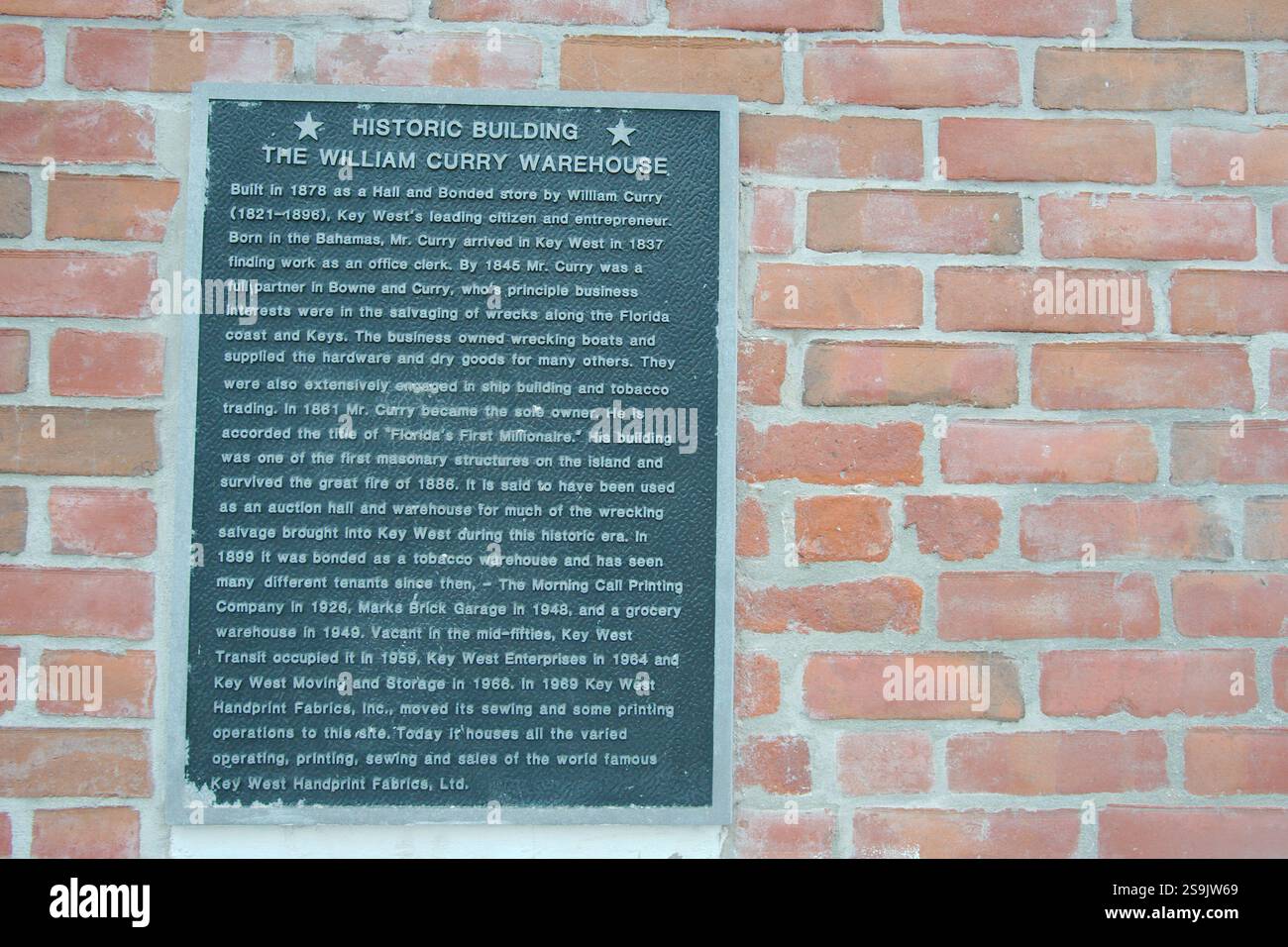 Editorial Use Only January 20, 2025, Key West, Florida, USA. Historical ...