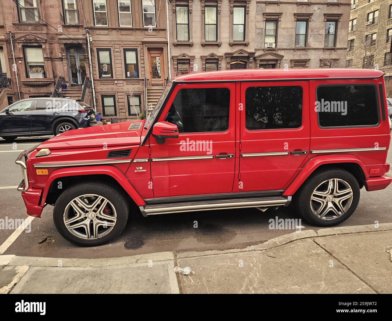 New York City, USA - February 10, 2024: 2013 Mercedes Benz G63 AMG V8 ...