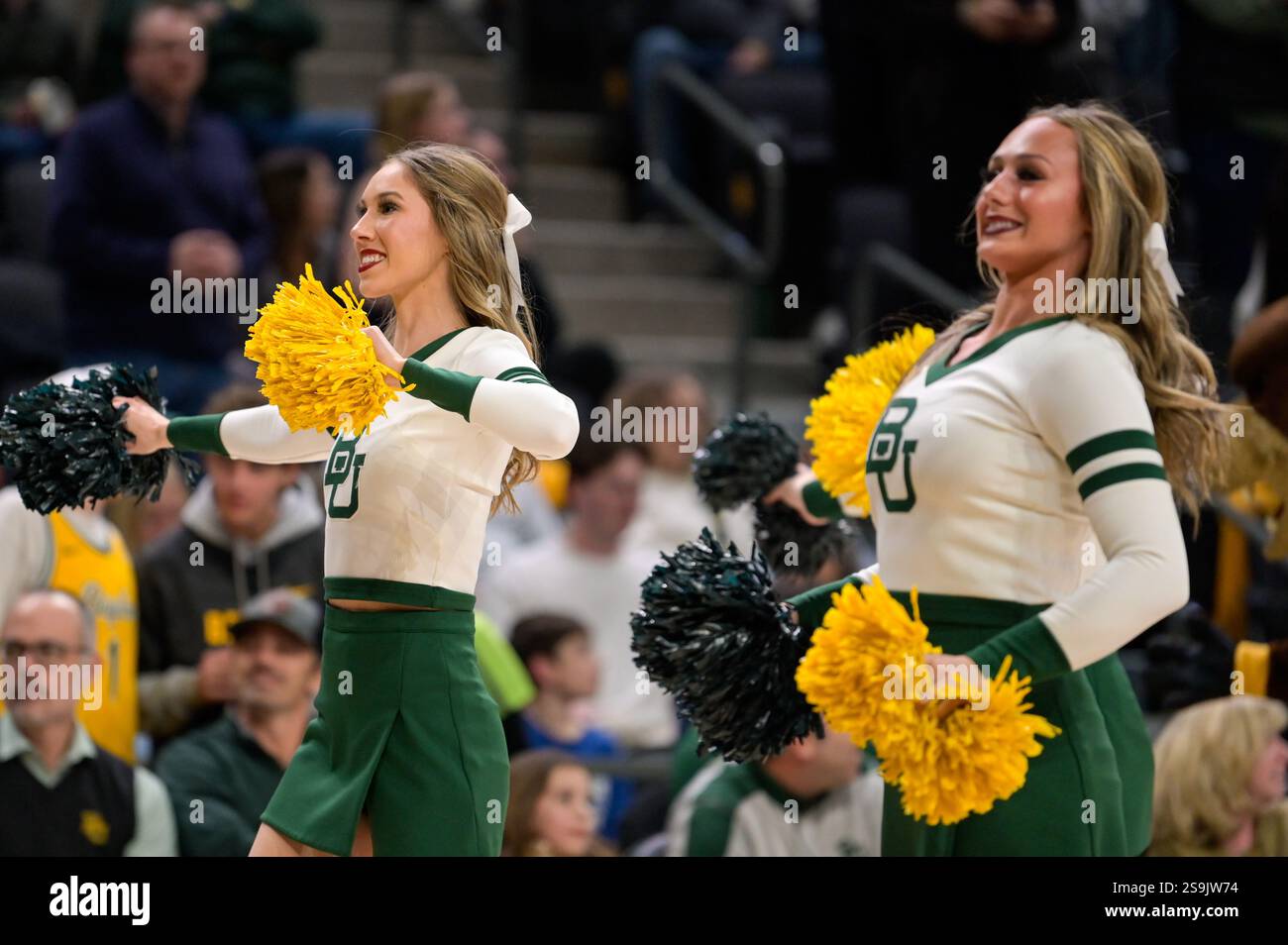 January 22, 2025: Baylor Bears cheerleaders during the 2nd half of the ...