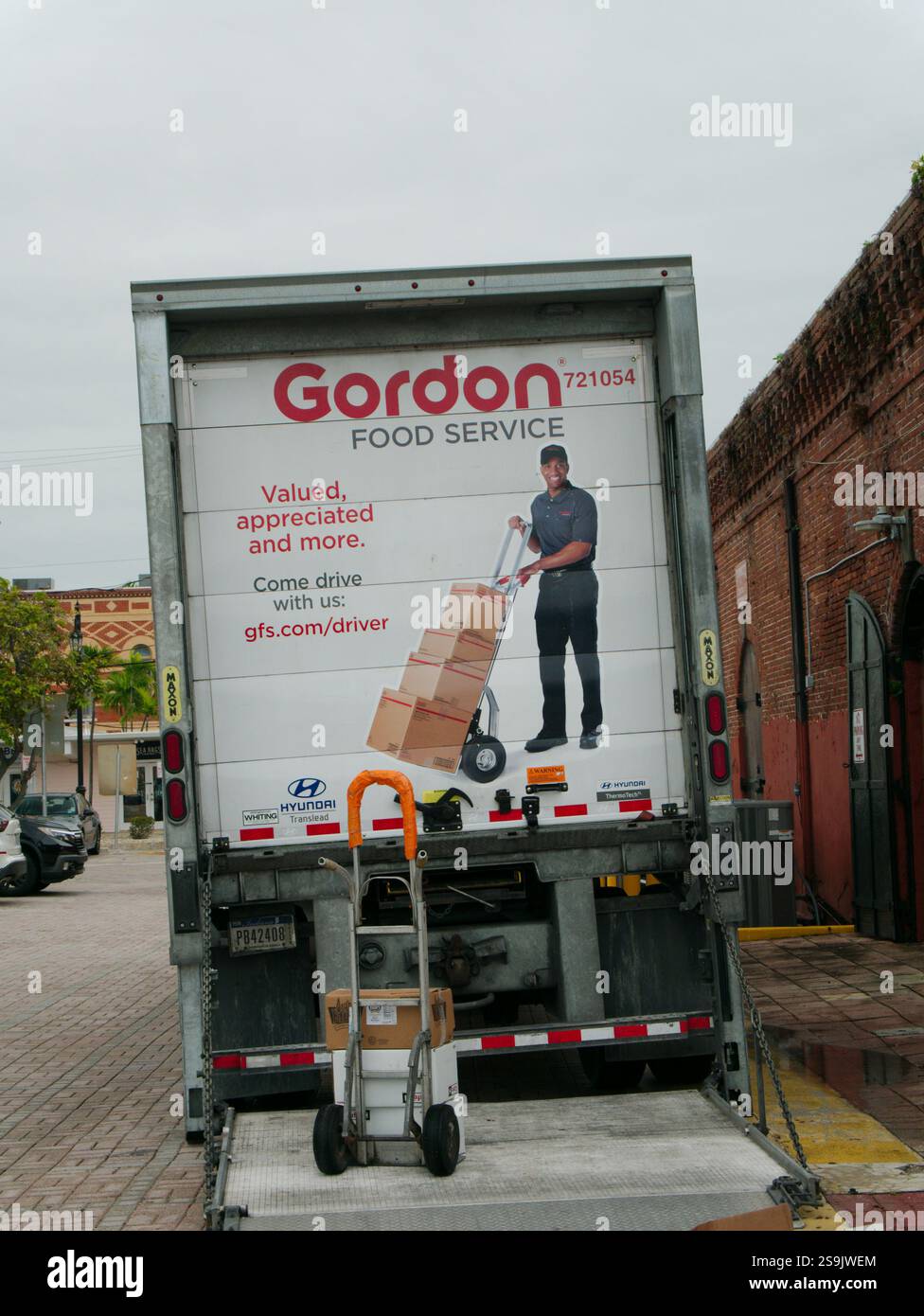 Editorial Use Only January 20, 2025, Key West, Florida, USA. Back of ...