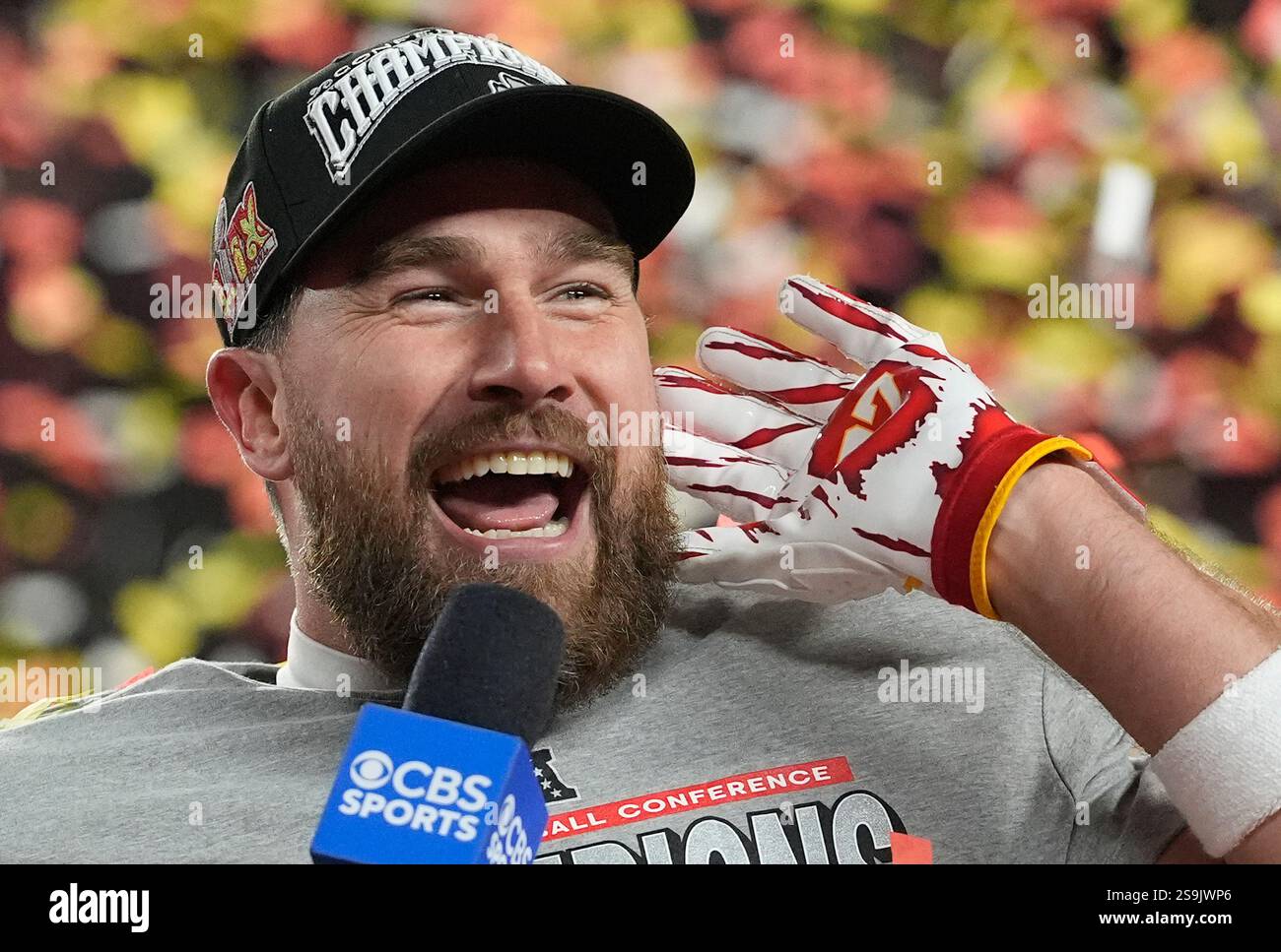 Kansas City, United States. 26th Jan, 2025. Kansas City Chiefs tight ...