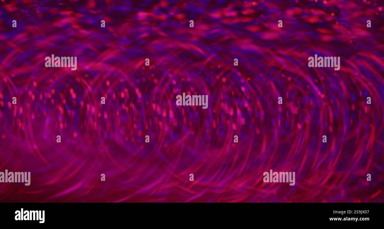 Defocused flickers. Blur sparkling. Red blue color particles brilliant ...