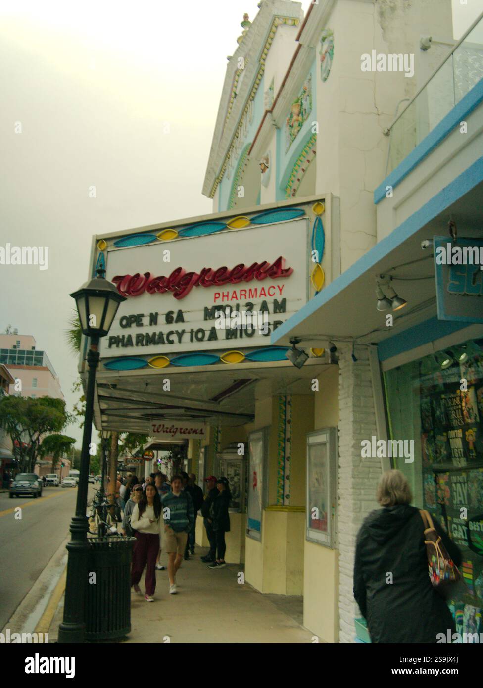 Editorial Use Only January 20, 2025 Key West, Florida, USA. Vertical ...
