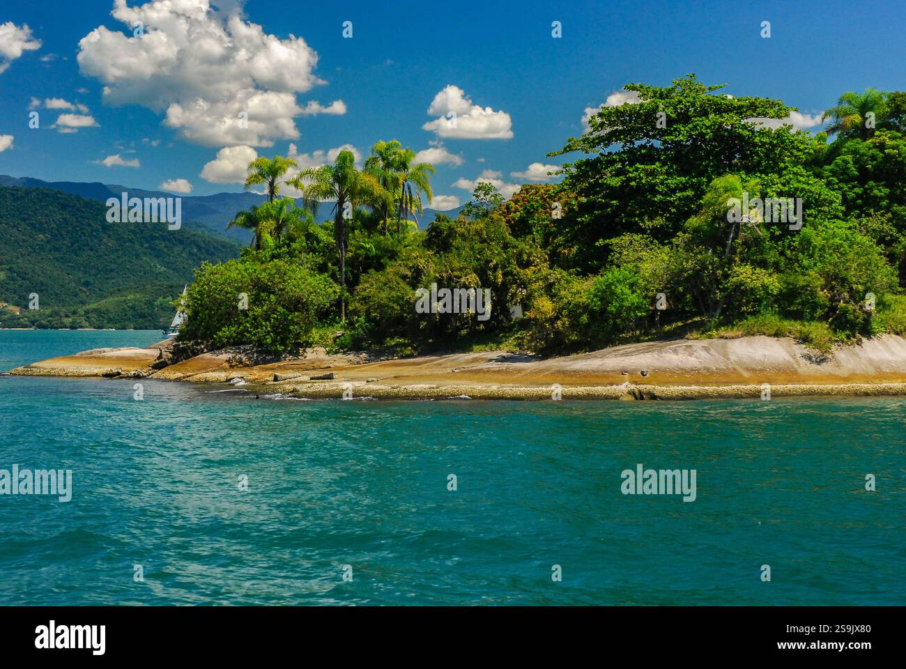 Beaches of the green coast of the state of Rio de Janeiro, Brazil Stock ...
