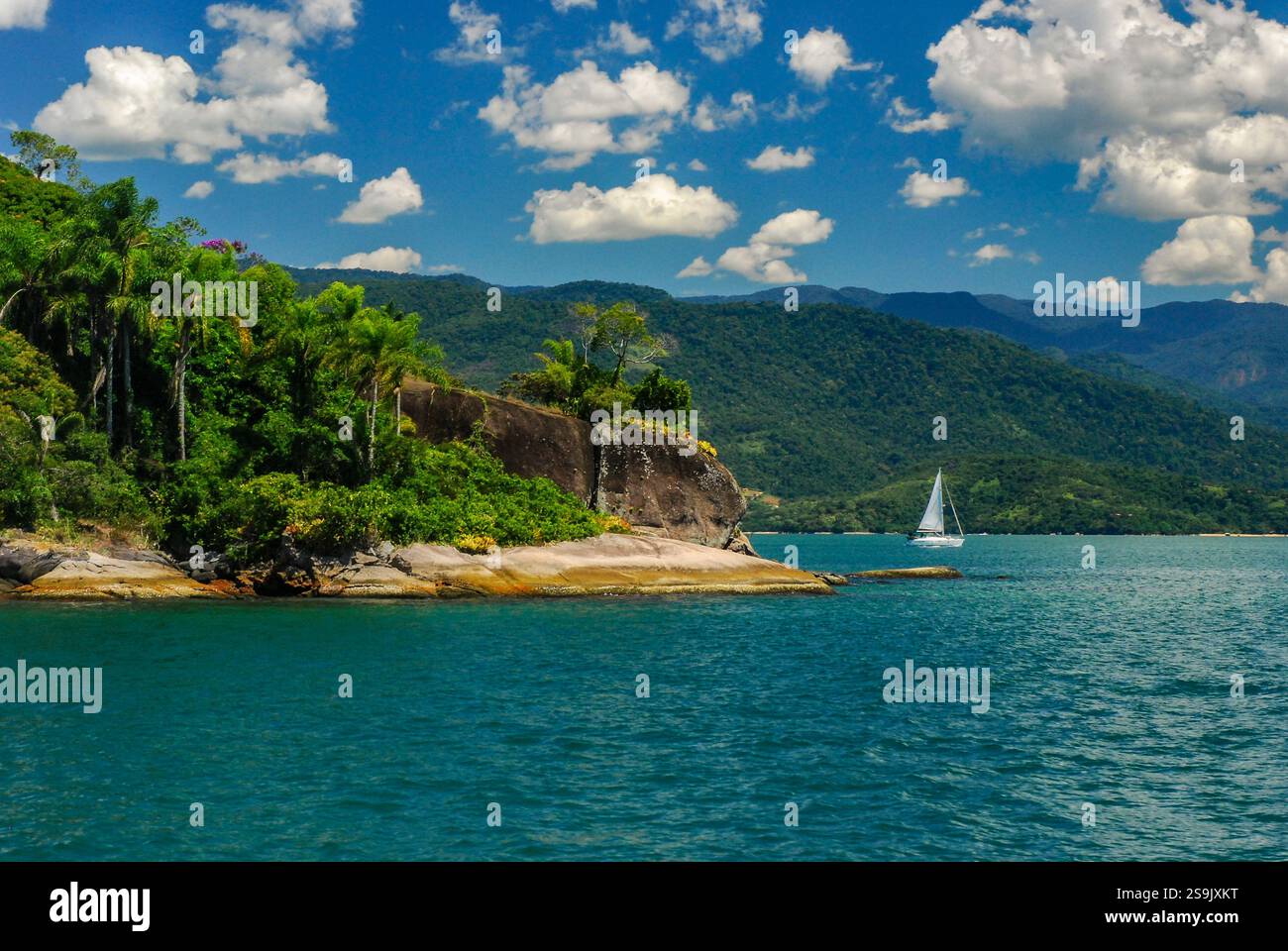 Beaches of the green coast of the state of Rio de Janeiro, Brazil Stock ...