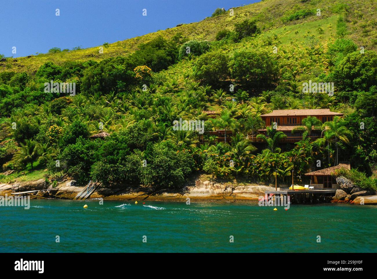 Beaches of the green coast of the state of Rio de Janeiro, Brazil Stock ...