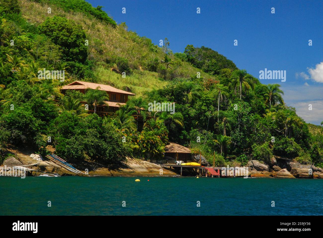 Beaches of the green coast of the state of Rio de Janeiro, Brazil Stock ...
