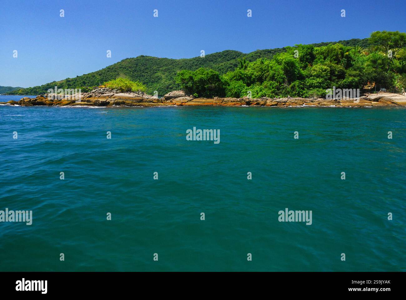Beaches of the green coast of the state of Rio de Janeiro, Brazil Stock ...