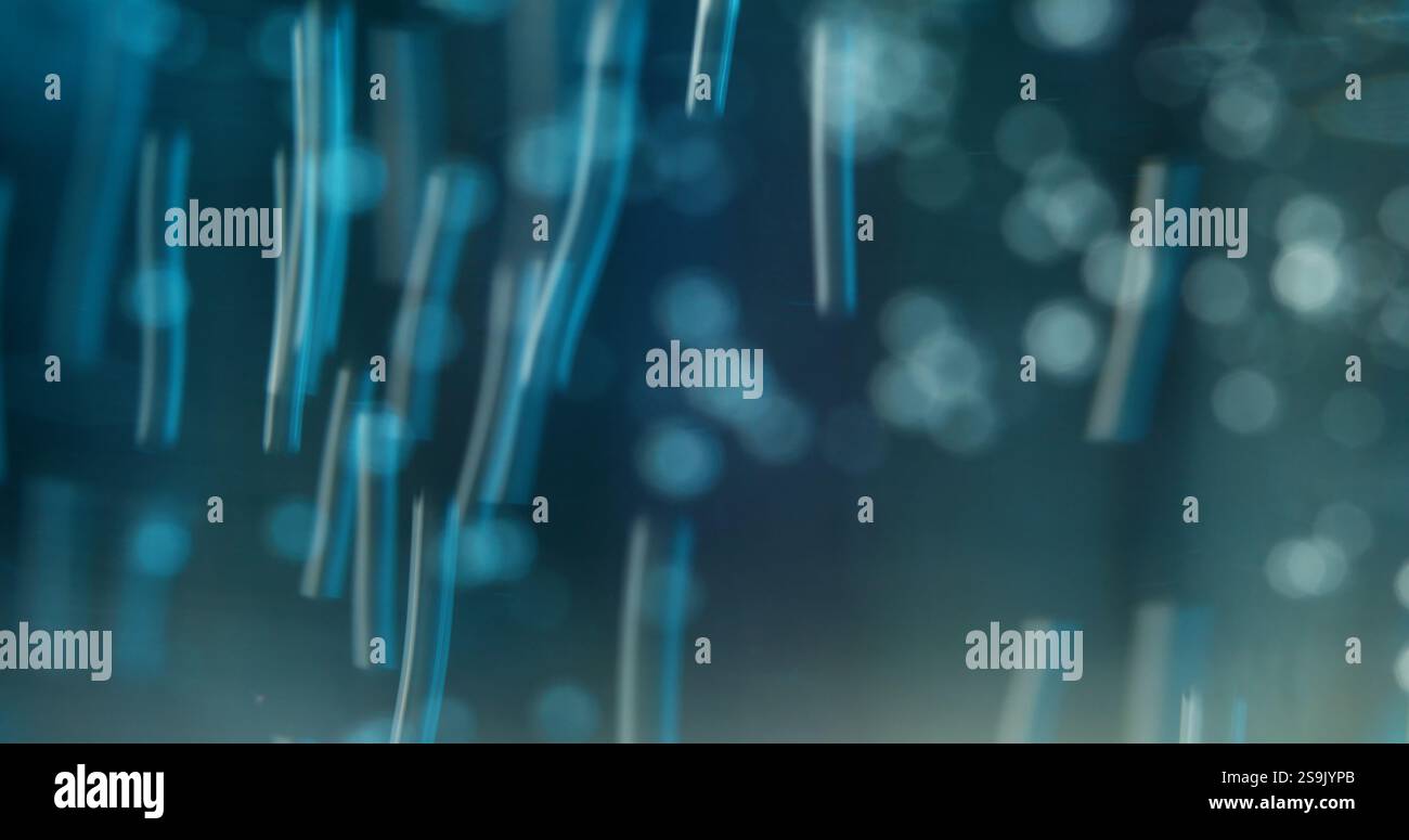 Bokeh pour beads. Scattering effect. Fast moving particles bokeh flare ...