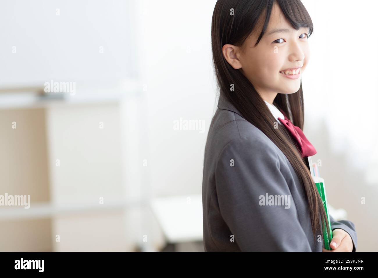 Portraits of junior high school students Stock Photo - Alamy