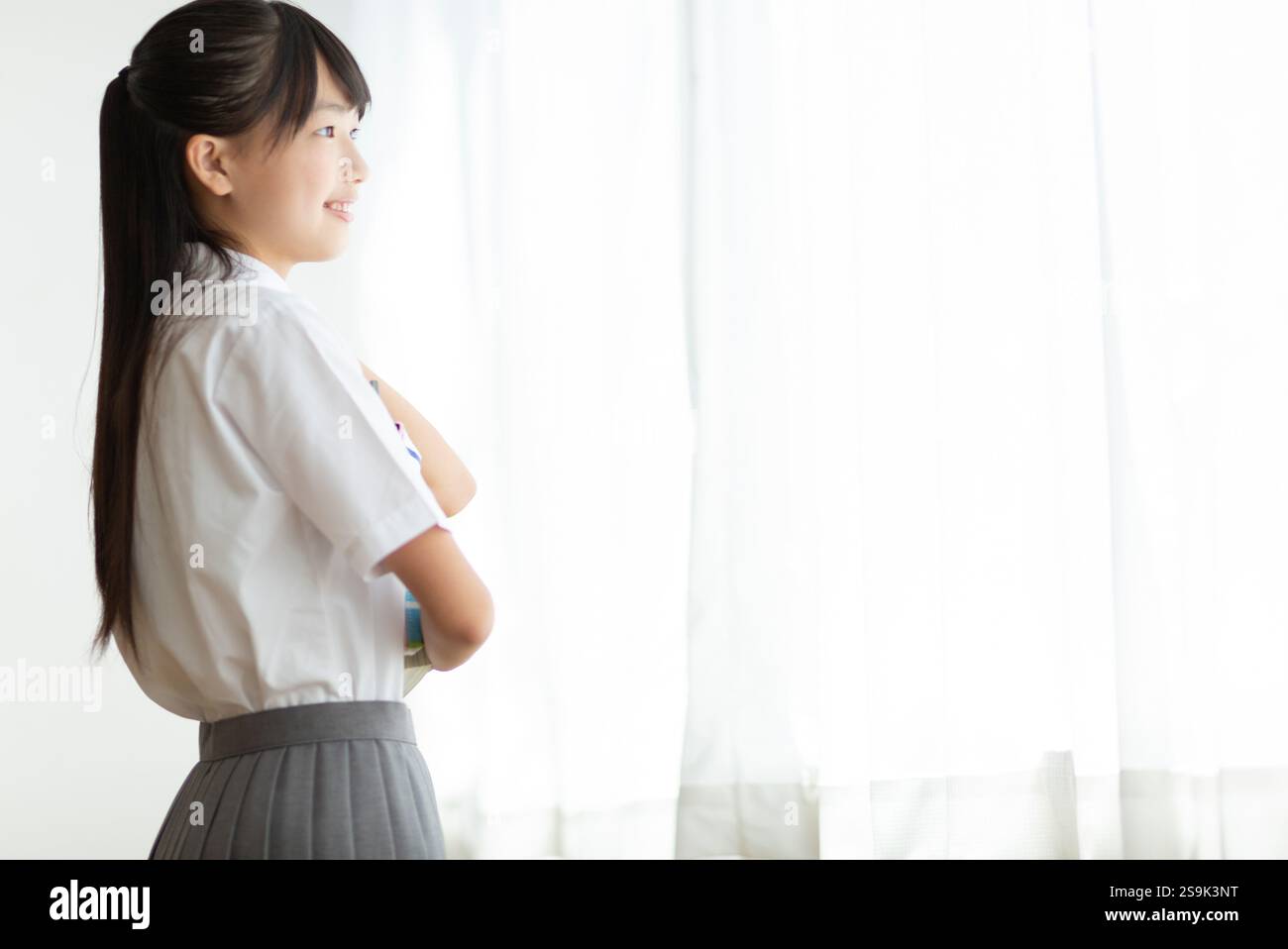 Portraits of junior high school students Stock Photo - Alamy