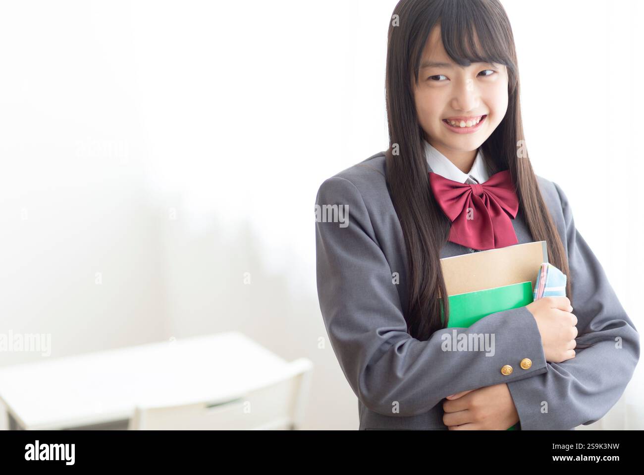 Portraits of junior high school students Stock Photo - Alamy