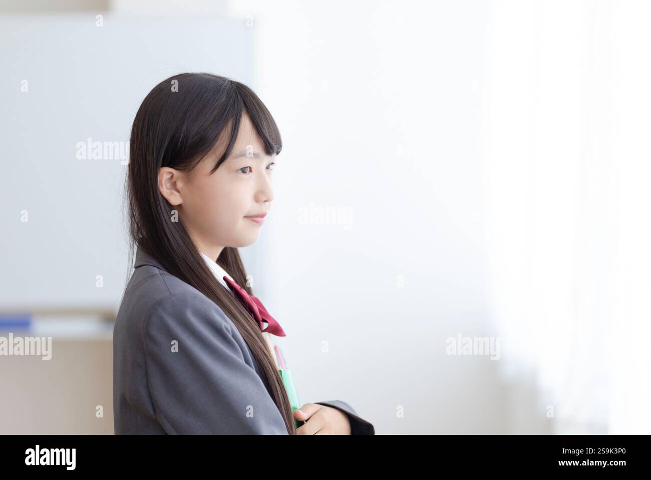 Portraits of junior high school students Stock Photo - Alamy