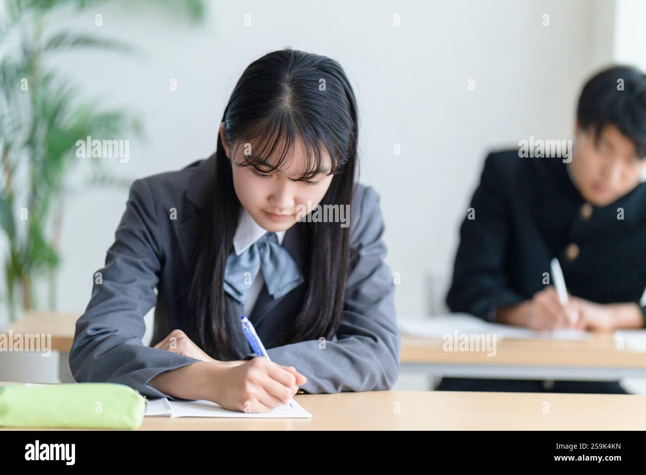 High school student studying at cram school Stock Photo - Alamy