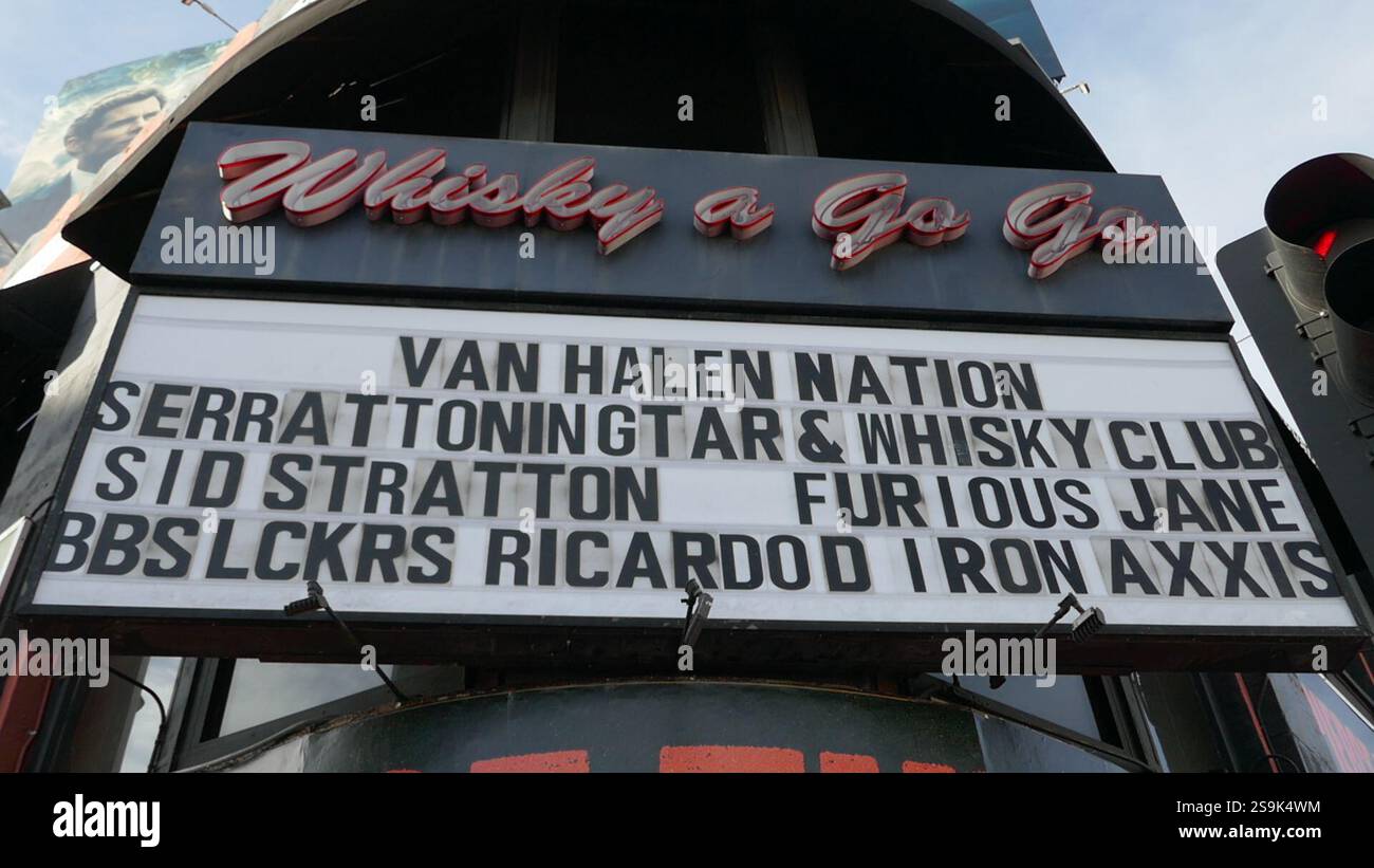 Los Angeles, California USA 24th January 2025 Van Halen Nation Marquee ...