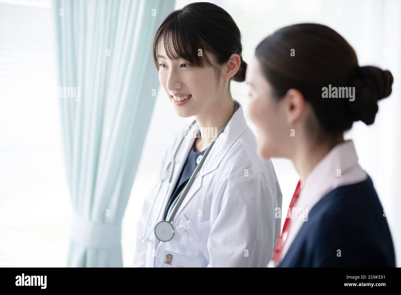 Nurse and resident doctor Stock Photo - Alamy