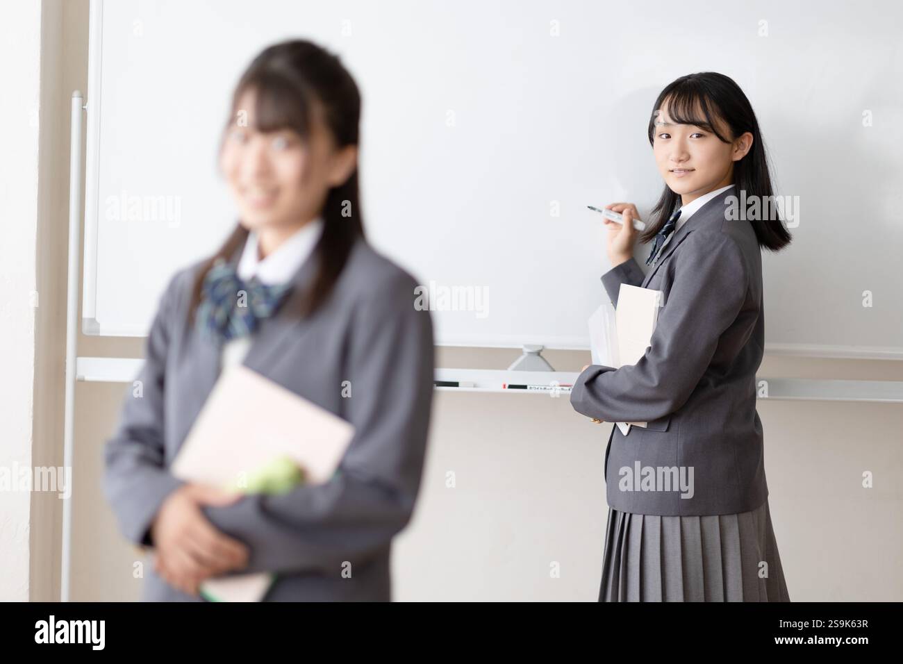 Portraits of junior high school students Stock Photo - Alamy