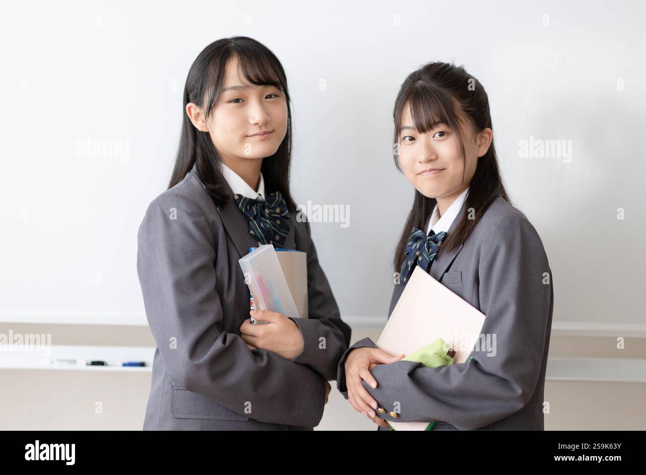 Portraits of junior high school students Stock Photo - Alamy