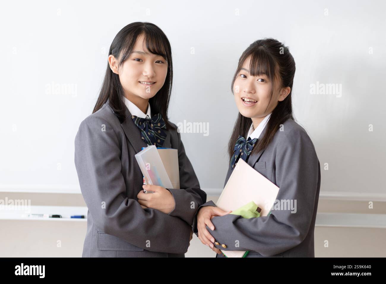Portraits of junior high school students Stock Photo - Alamy