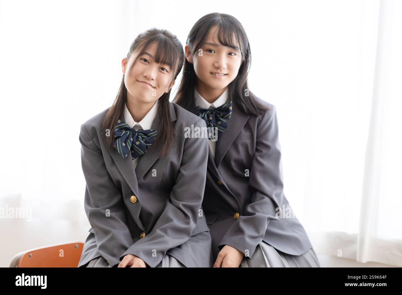 Portraits of junior high school students Stock Photo - Alamy