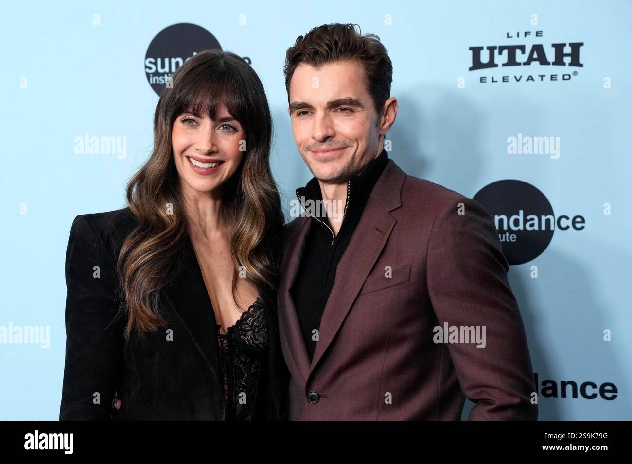 Alison Brie and Dave Franco attend the premiere of "Together" during ...