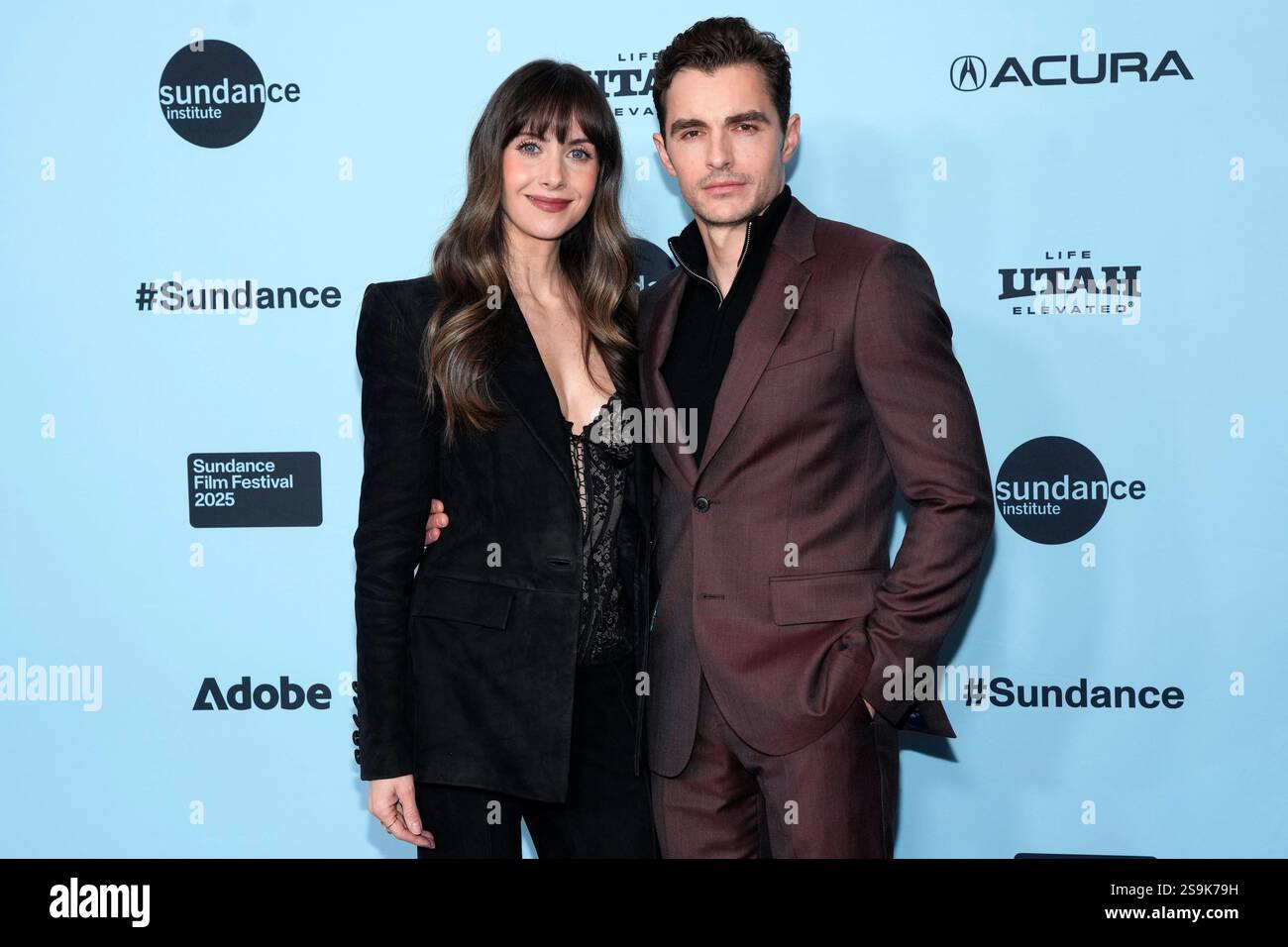 Alison Brie and Dave Franco attend the premiere of "Together" during ...
