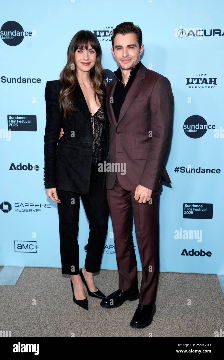 Alison Brie and Dave Franco attend the premiere of "Together" during ...