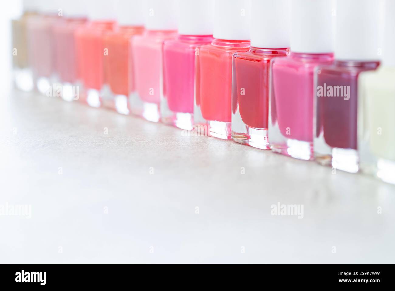 Colourful nail polish Stock Photo - Alamy