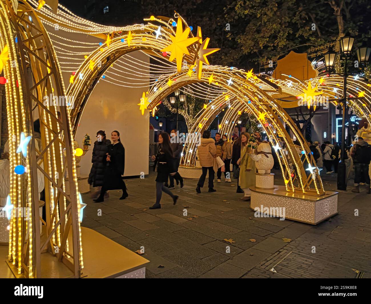Shanghai, China - 16 December 2024. Winter Dreamland Theme Festive ...