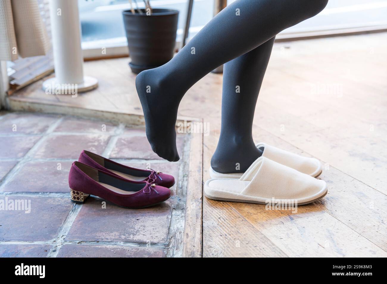 Taking off shoes japan hi-res stock photography and images - Alamy