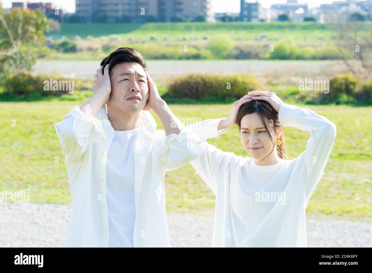 Man and woman in distress (couple image Stock Photo - Alamy