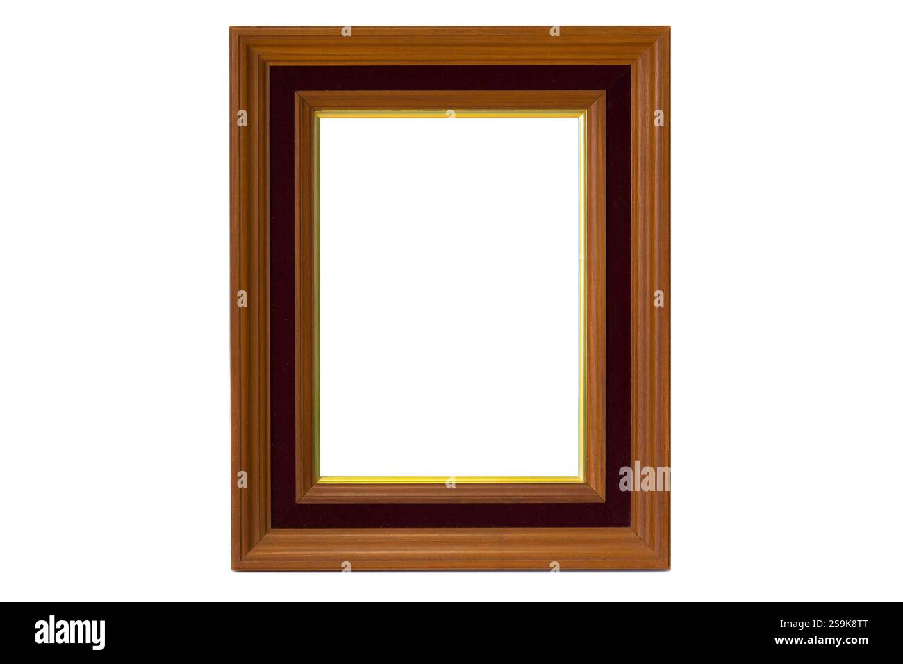 Wooden oil painting frame Cut Out Stock Images & Pictures - Alamy