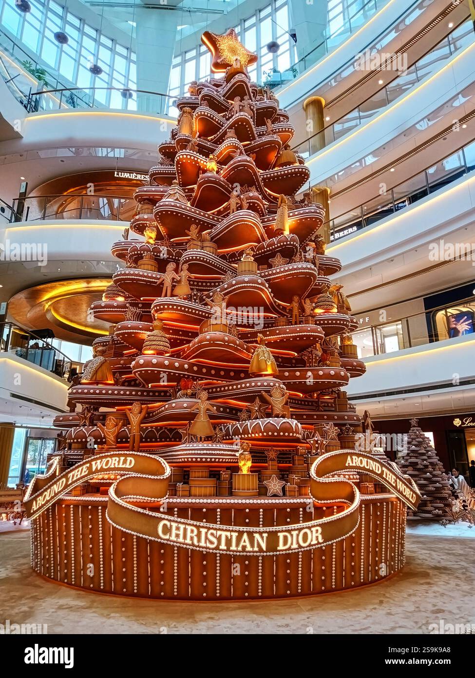 Shanghai, China - 07 December 2024. Christian Dior Christmas Tree in ...