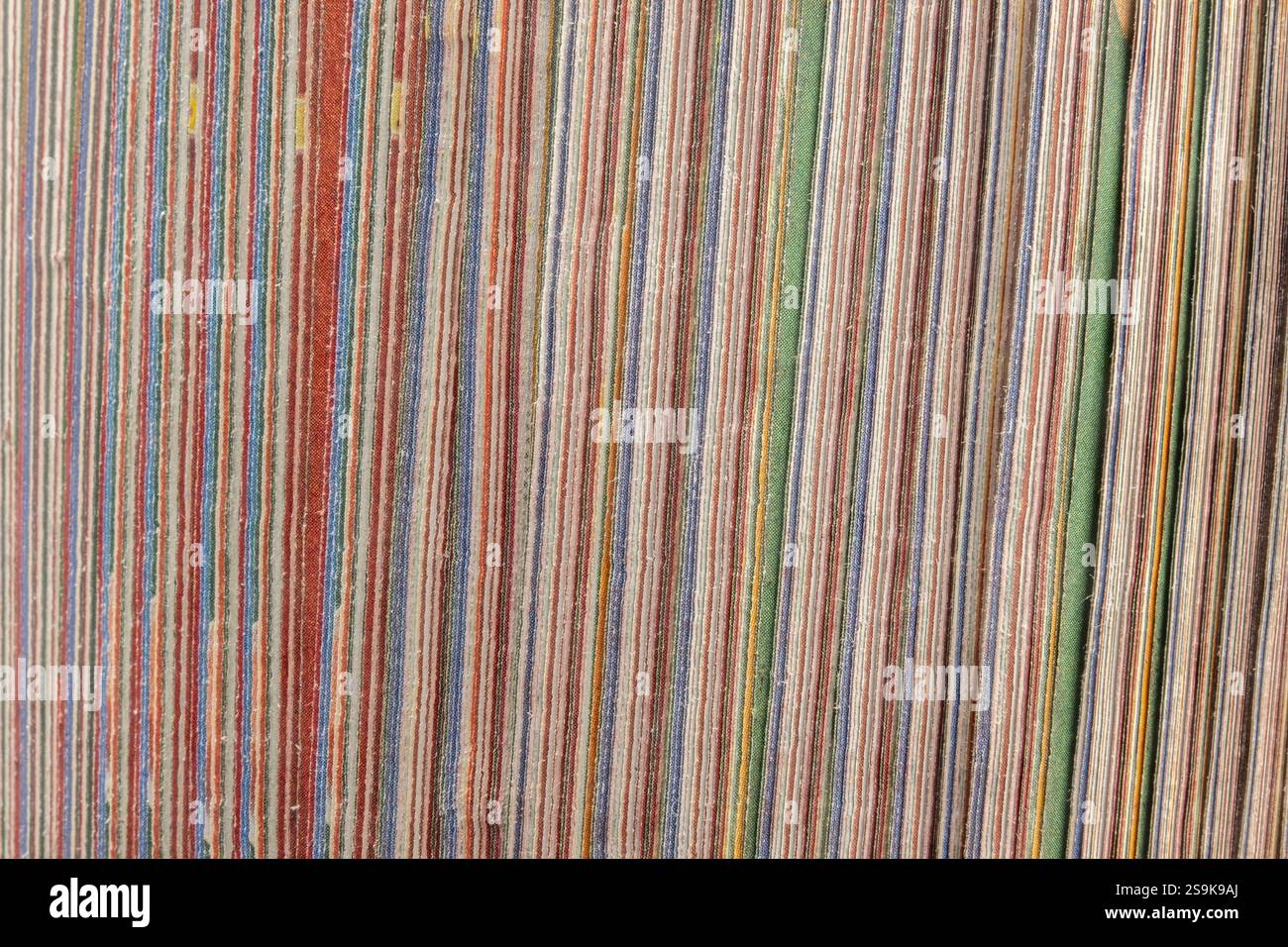 Close up view of a vibrant stack of magazines , colorful, edge, close ...